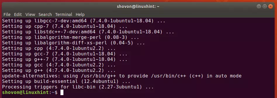 Ubuntu တွင် GCC ကို ထည့်သွင်းပါ။ 8915_6