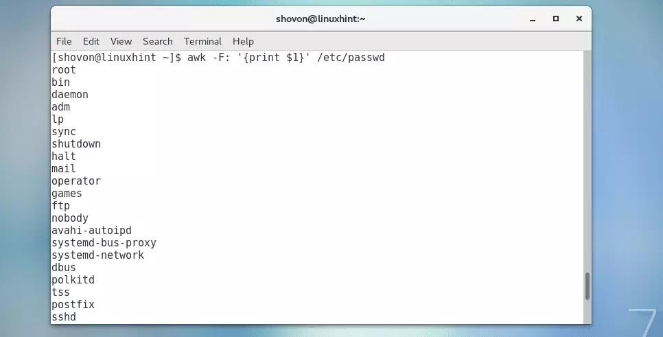 Jak wyświetlić listę użytkowników w CentOS 8925_8