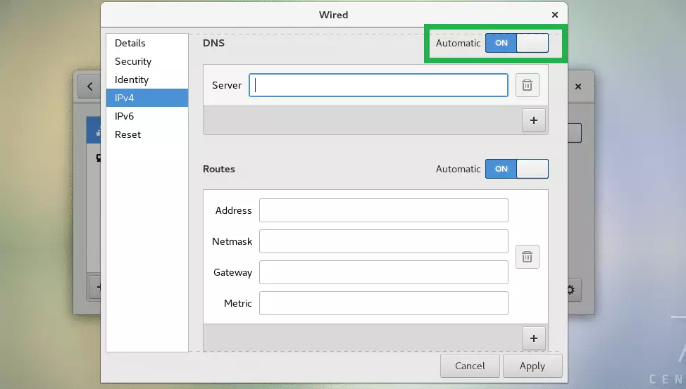 Come configurare un IP statico su CentOS 8929_11