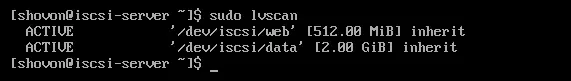 CentOS वर iSCSI स्टोरेज सर्व्हर कसे स्थापित आणि कॉन्फिगर करावे 8930_23