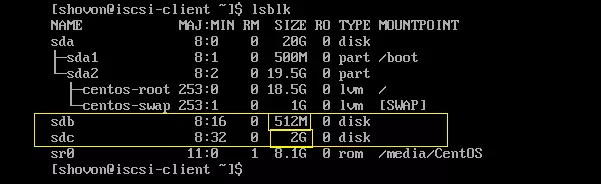 Maitiro ekuisa nekugadzirisa iSCSI Storage Server paCentOS 8930_41