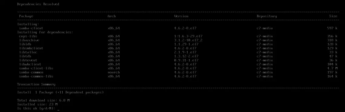 Windows සහ CentOS සමඟ Samba Share ස්ථාපනය කර වින්‍යාස කරන්නේ කෙසේද 8932_24