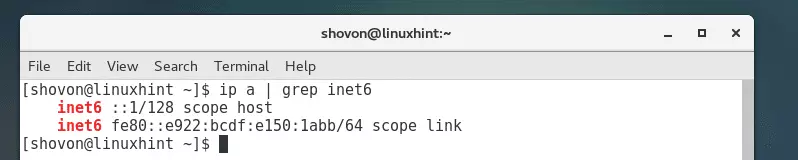 Faʻafefea ona faʻagata le IPV6 ile CentOS 8934_1