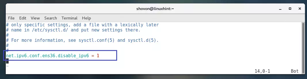 วิธีปิดการใช้งาน IPV6 บน CentOS 8934_14