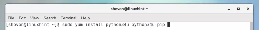 Wụnye Python 3 na CentOS 7 8936_12