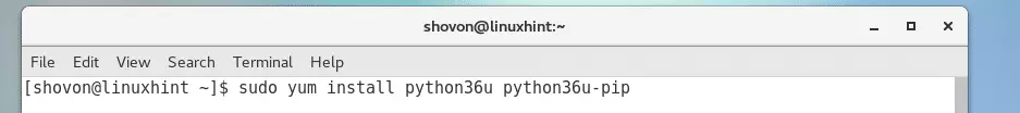 Wụnye Python 3 na CentOS 7 8936_21