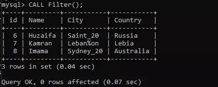 MySQL मा भण्डारण प्रक्रियाहरू सिर्जना गर्नुहोस् 8991_15