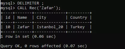 MySQL मा भण्डारण प्रक्रियाहरू सिर्जना गर्नुहोस् 8991_17