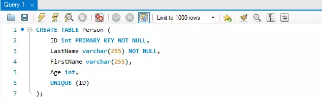 MySQL Unique Constraints භාවිතා කිරීම 8994_2