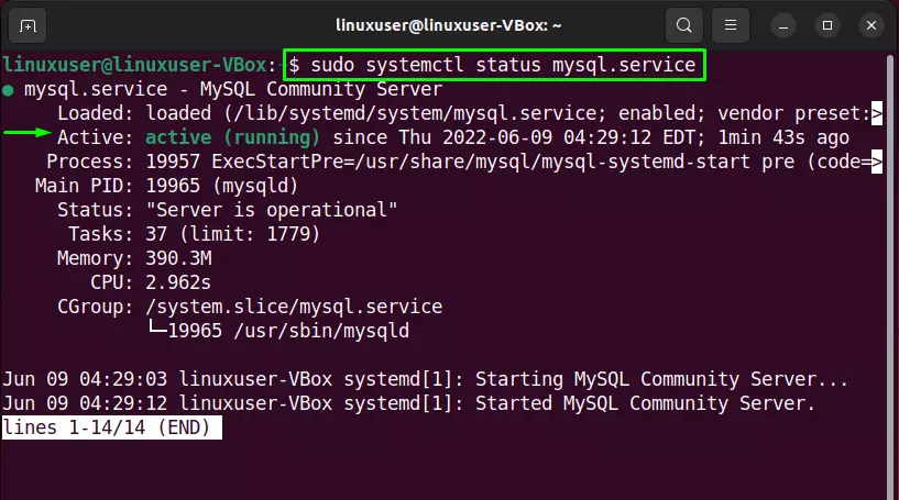 Ubuntu 22.04 دىكى MySQL يىلتىز پارولىنى قانداق ئۆزگەرتىش كېرەك 89_6