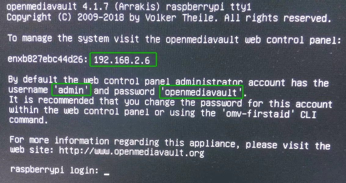 Configurați OpenMediaVault pe Raspberry Pi 3 9044_11