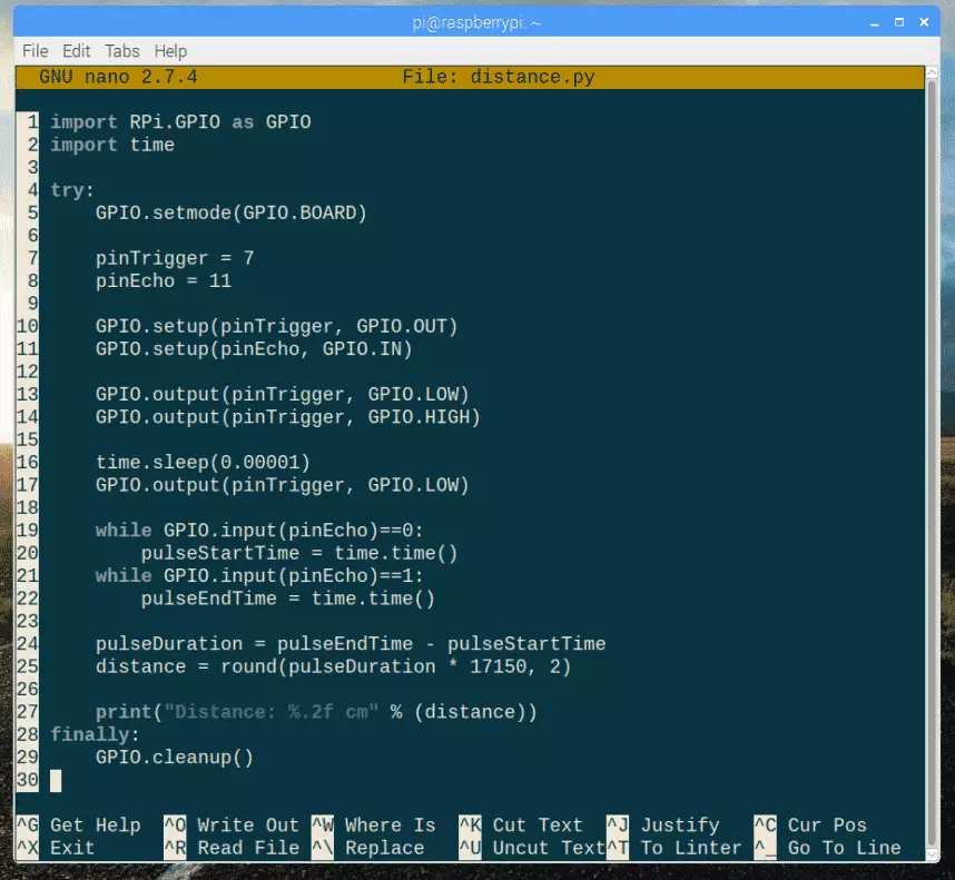 Cara Mengukur Jarak dengan Raspberry Pi 9045_5