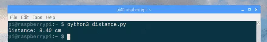 በ Raspberry Pi ርቀትን እንዴት እንደሚለካ 9045_6