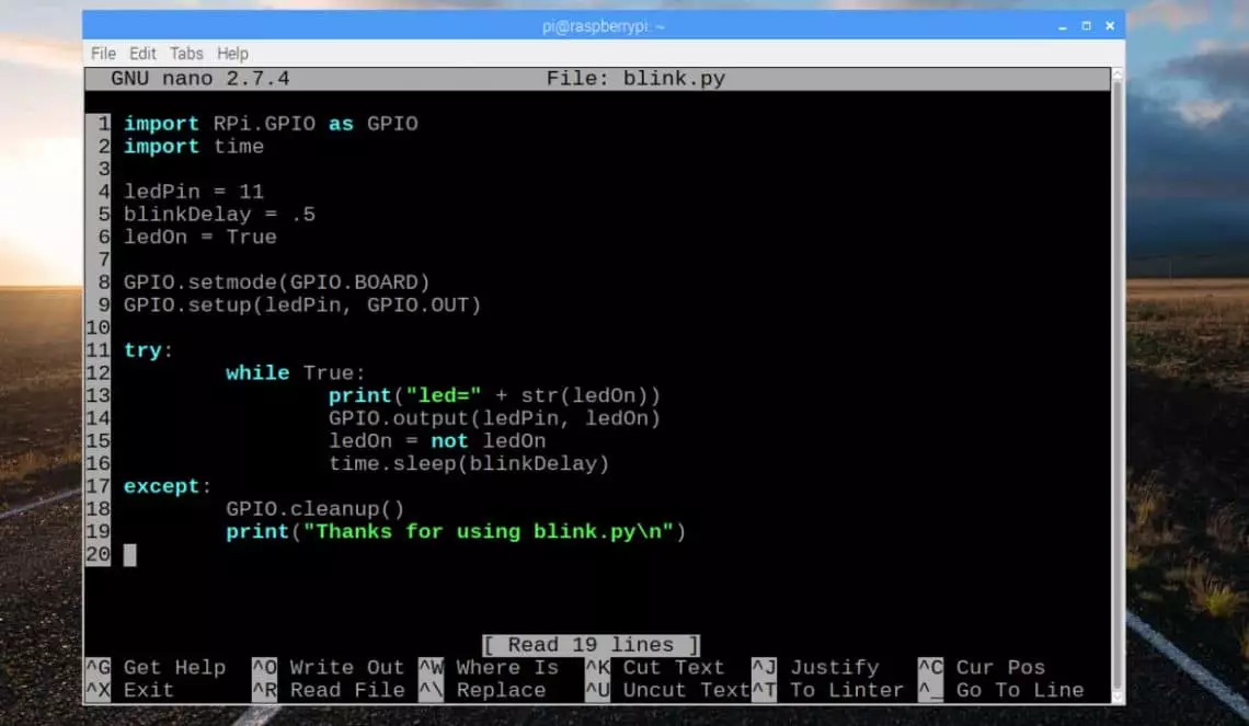 Raspberry Pi 3 GPIO bilan Python bilan ishlash 9048_8