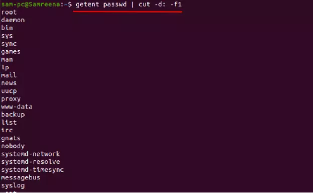 Listați toți utilizatorii din Ubuntu 9084_7