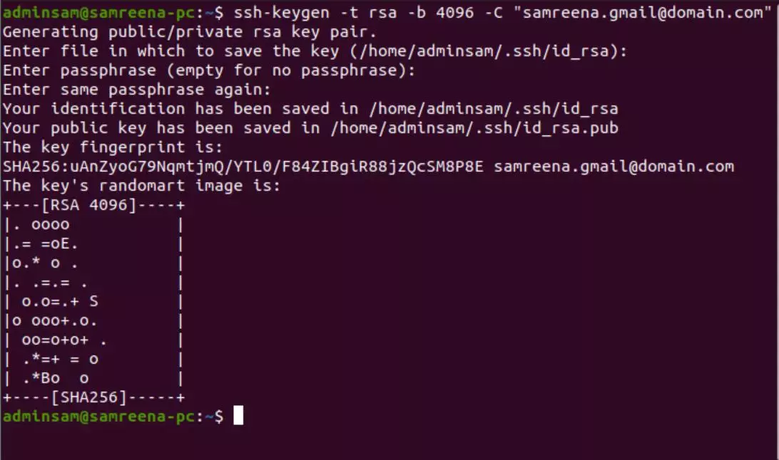 Ubuntu Generiraj SSH ključ korak po korak 9089_2