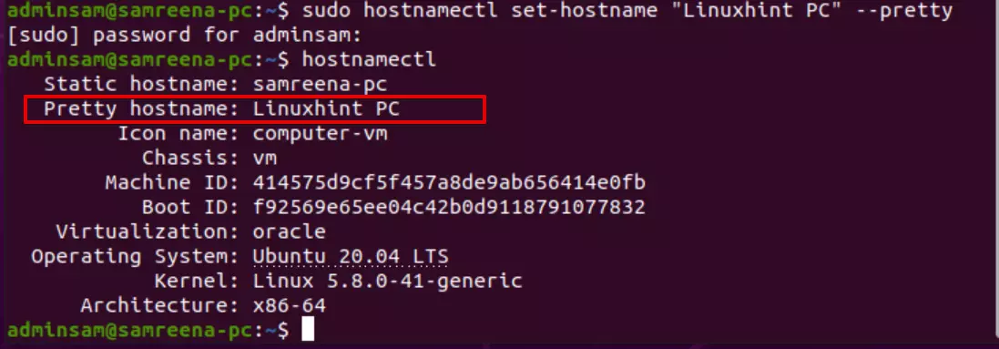 Ubuntu Hostnamen dauerhaft ändern 9090_4