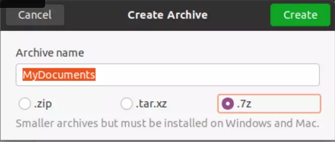 Instalirajte i koristite 7zip GUI na Ubuntu 9092_15