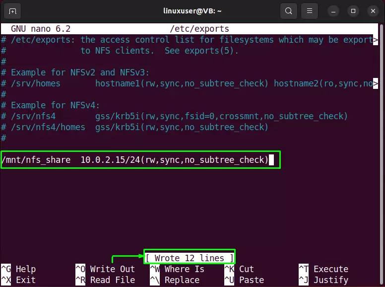 Otu esi etinye ma hazie sava NFS na Ubuntu 22.04 90_8