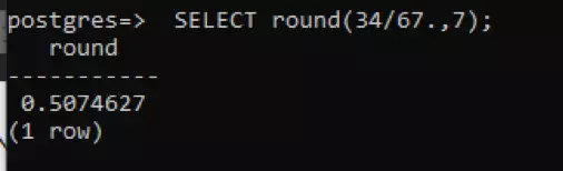 Postgresql राउन्ड २ दशमलव स्थानहरूमा 9132_12