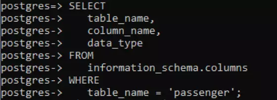 Hvordan beskriver jeg en tabel i PostgreSQL? 9133_10
