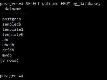 PostgreSQL ສ້າງຖານຂໍ້ມູນຖ້າບໍ່ມີ 9139_2