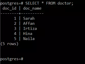 Waa maxay CTE gudaha PostgreSQL? 9141_5