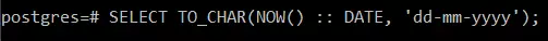 PostgreSQL Вакыт срокын датага әйләндерегез 9143_3