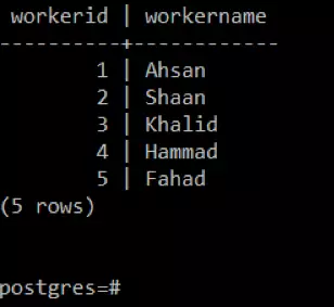 וואָס איז אַחוץ אין PostgreSQL? 9154_10