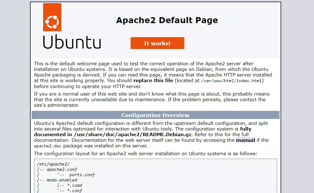 Ahoana ny fametrahana ny Server Apache sy ny fametrahana mpampiantrano virtoaly amin'ny Ubuntu 22.04 915_8