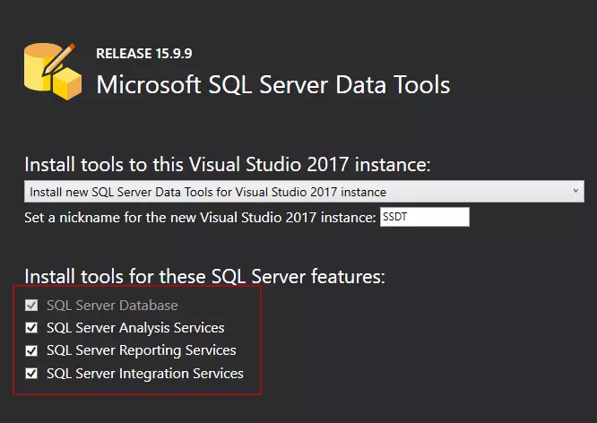 SQL Server Data Tools (SSDT) para sa Visual Studio 9169_7