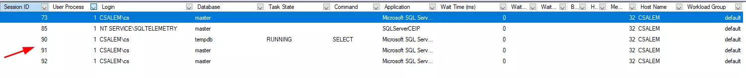 ម៉ាស៊ីនមេ SQL សម្លាប់ SPID 9171_5