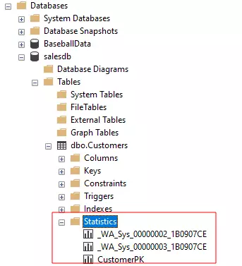 സ്ഥിതിവിവരക്കണക്കുകൾ SQL സെർവർ എങ്ങനെ അപ്ഡേറ്റ് ചെയ്യാം 9174_1