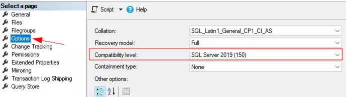 SQL ਸਰਵਰ ਅਨੁਕੂਲਤਾ ਪੱਧਰ ਦੀ ਵਰਤੋਂ ਕਿਵੇਂ ਕਰੀਏ 9175_2