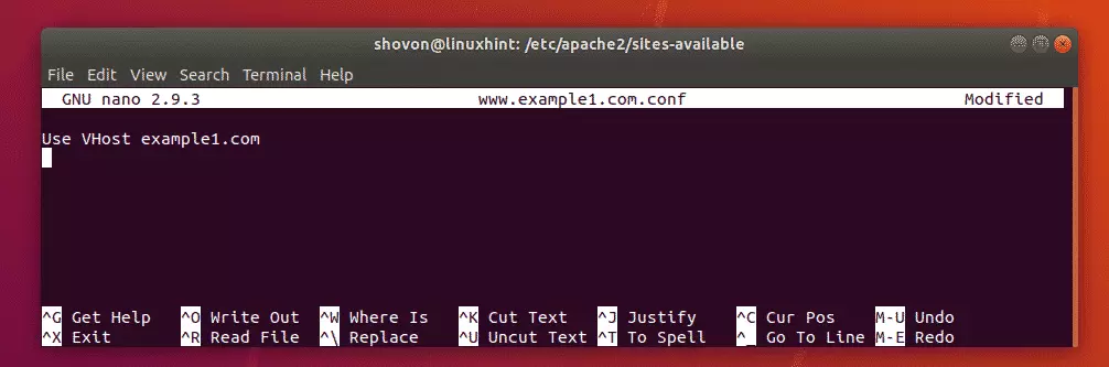 Upravljajte Apache 2 VirtualHost z makrom v Ubuntu 18.04 LTS 917_10