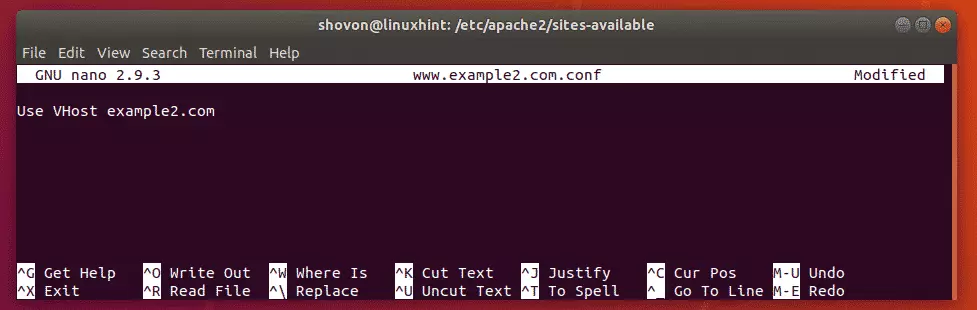 Upravljajte Apache 2 VirtualHost s Macro na Ubuntu 18.04 LTS 917_12