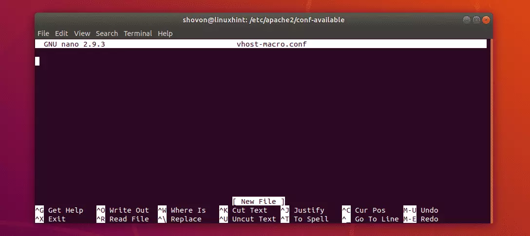 Управлявайте Apache 2 VirtualHost с Macro на Ubuntu 18.04 LTS 917_5