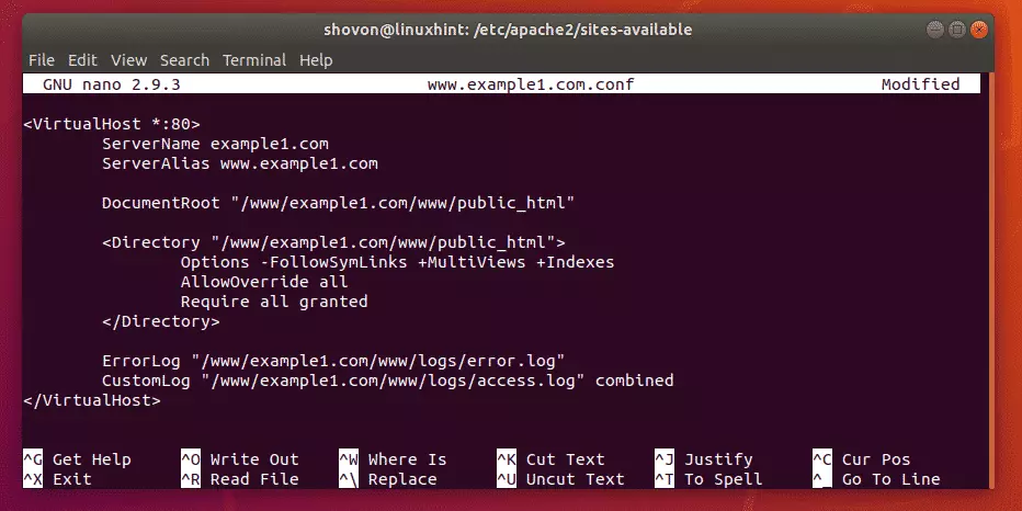 Nigute ushobora gushiraho Apache VirtualHost kuri Ubuntu 18.04 LTS 918_20