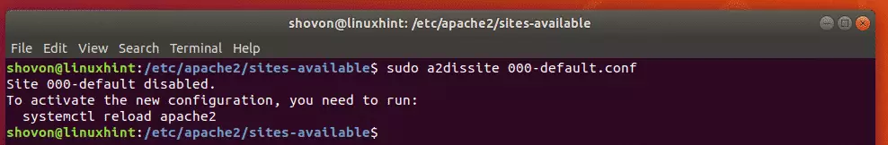 ಉಬುಂಟು 18.04 LTS ನಲ್ಲಿ Apache VirtualHost ಅನ್ನು ಹೇಗೆ ಕಾನ್ಫಿಗರ್ ಮಾಡುವುದು 918_26