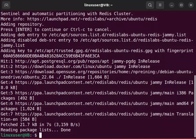 Ubuntu 22.04 پر Redis کو کیسے انسٹال اور کنفیگر کریں۔ 91_3