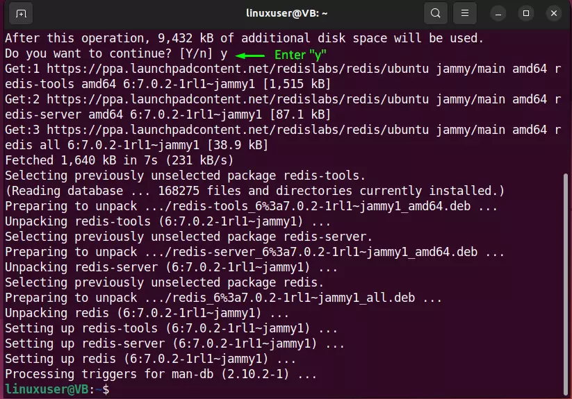 Nigute ushobora gushiraho no kugena Redis kuri Ubuntu 22.04 91_5