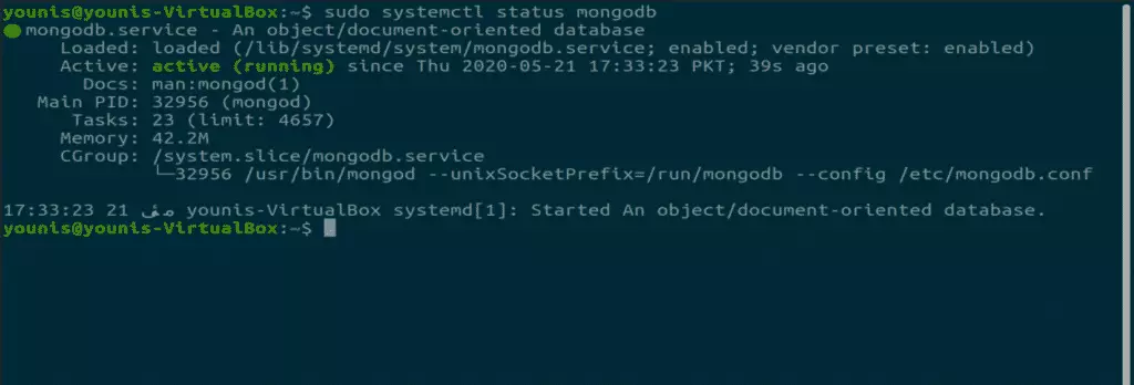 Bagaimana untuk memasang MongoDB pada Ubuntu 20.04 9206_5
