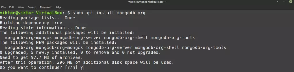 Linux Mintте MongoDBди кантип орнотуу жана колдонуу керек 9207_7