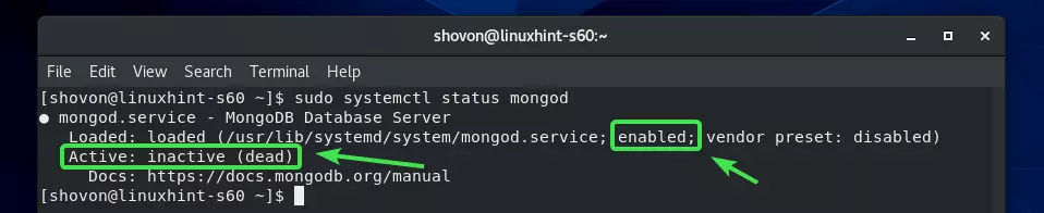 MongoDB 4-ийг CentOS 8 дээр суулгана уу 9208_15