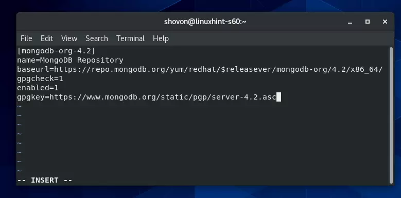 MongoDB 4'ü CentOS 8'e yükleyin 9208_4