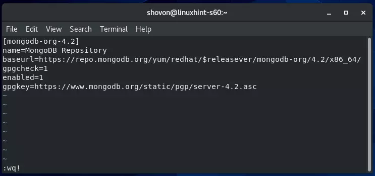MongoDB 4-ийг CentOS 8 дээр суулгана уу 9208_5