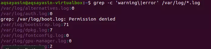 Олон хэв маяг эсвэл мөрт зориулсан Grep 9214_7