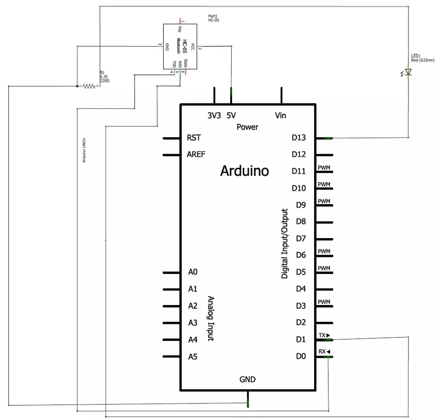 Conas Modúl Bluetooth (HC-05) a Chomhéadain le Arduino Uno 9240_3