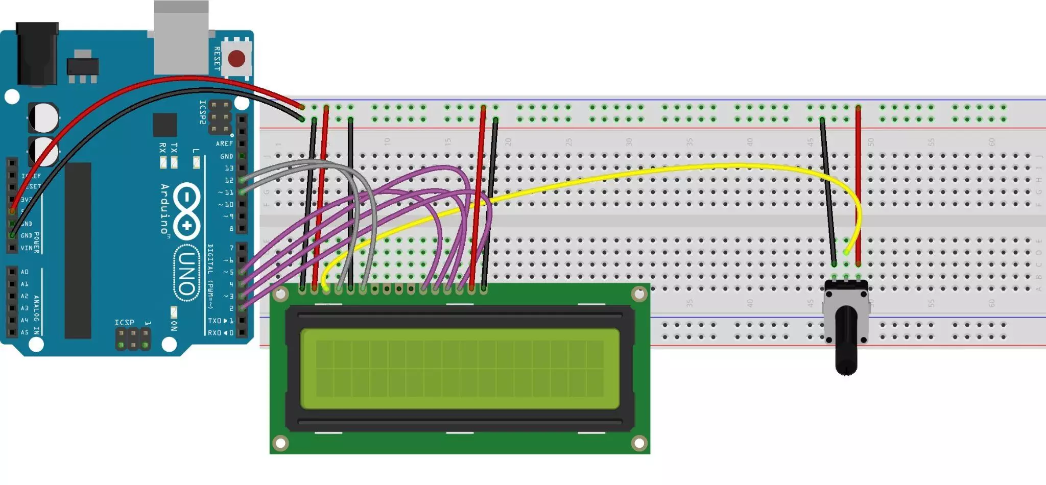 Arduino Uno का उपयोग करके कंप्यूटर से LCD में सीरियल इनपुट कैसे प्रदर्शित करें? 9248_3