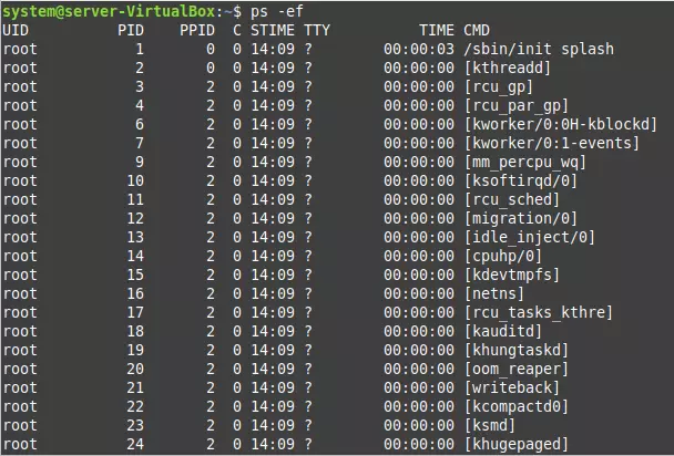 Linux команда ps –ef 924_4